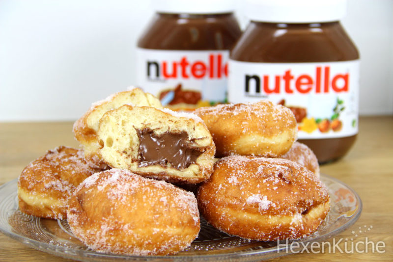 Mini Berliner mit Nutella – Hexenküche.de